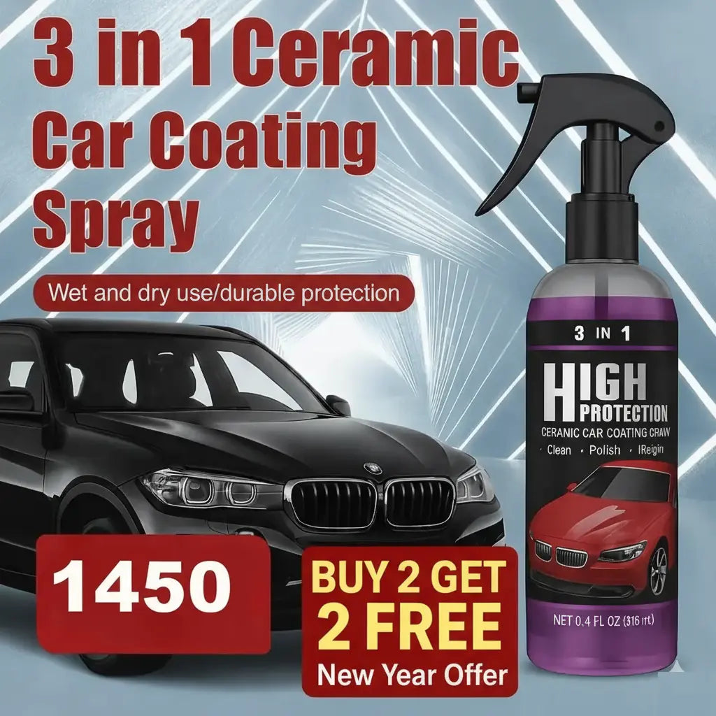Premium Quality 3 In 1 High Protection Quick Car Coating Spray 🔥 (Impo ...
